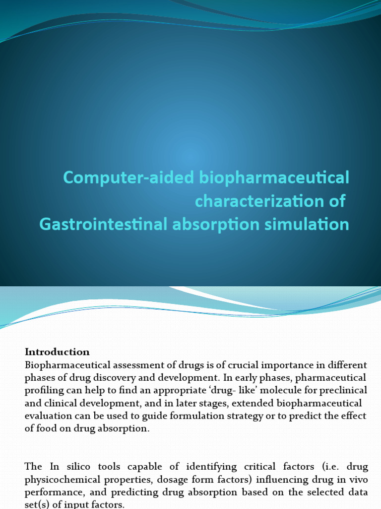 Computer-Aided Biopharmaceutical Characterization 12.9.2021 | PDF ...