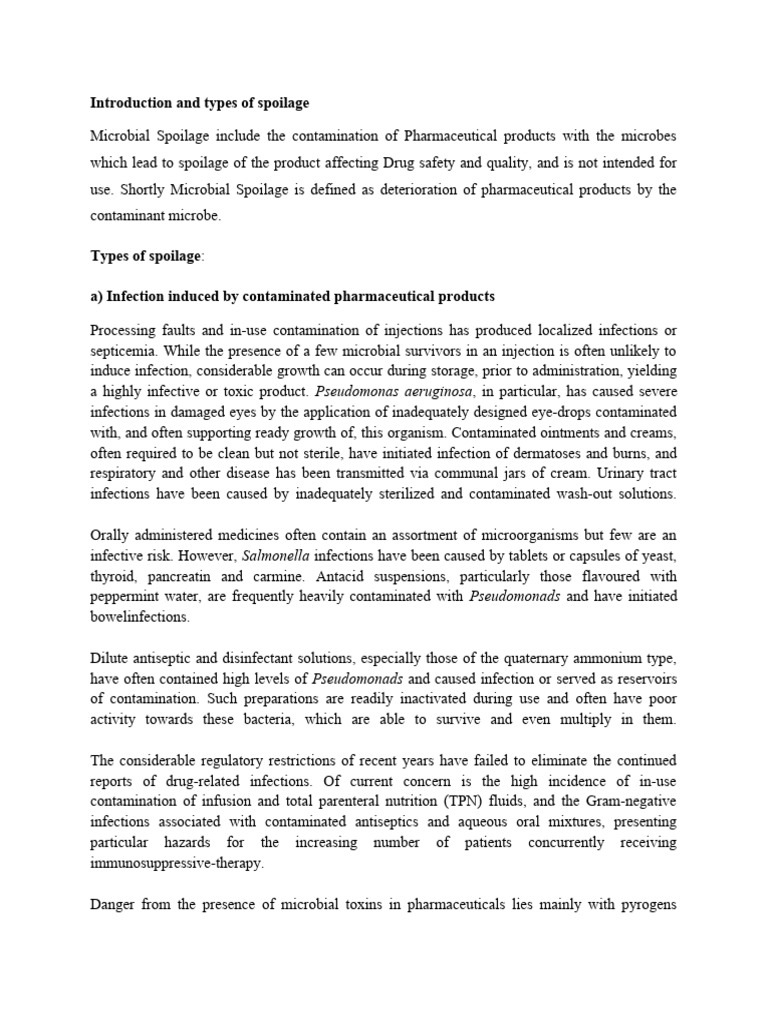Types of Spoilage | PDF | Microorganism | Bacteria