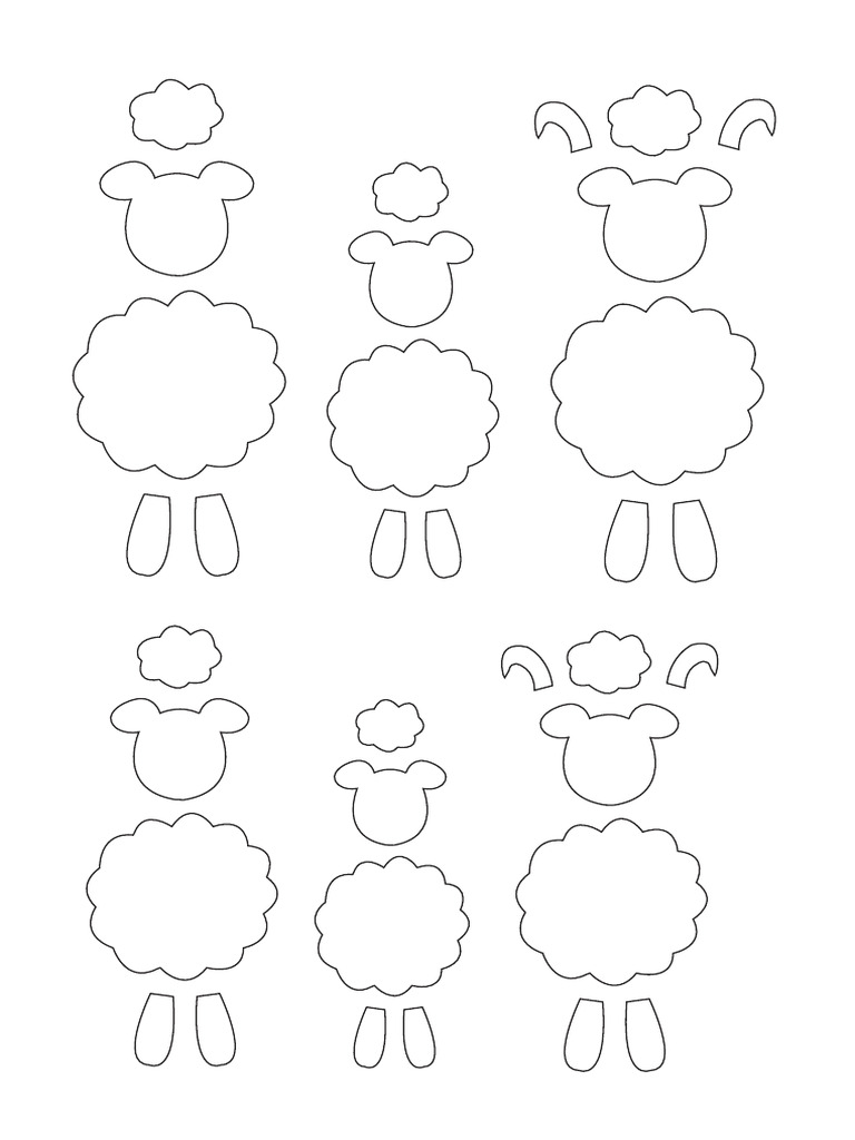 Sheep Family Template | PDF
