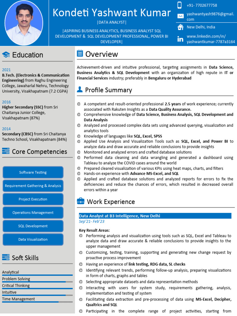 Resume 1 | PDF | Data | Data Analysis