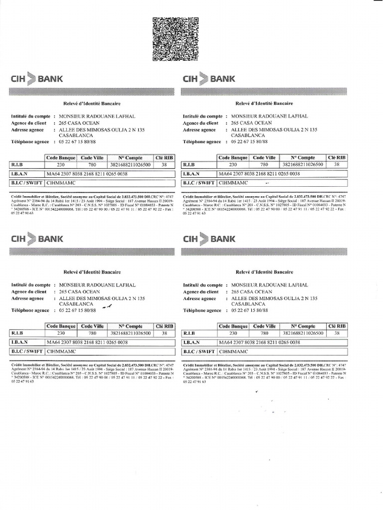 Rib Redouane Lafhal Cih | PDF