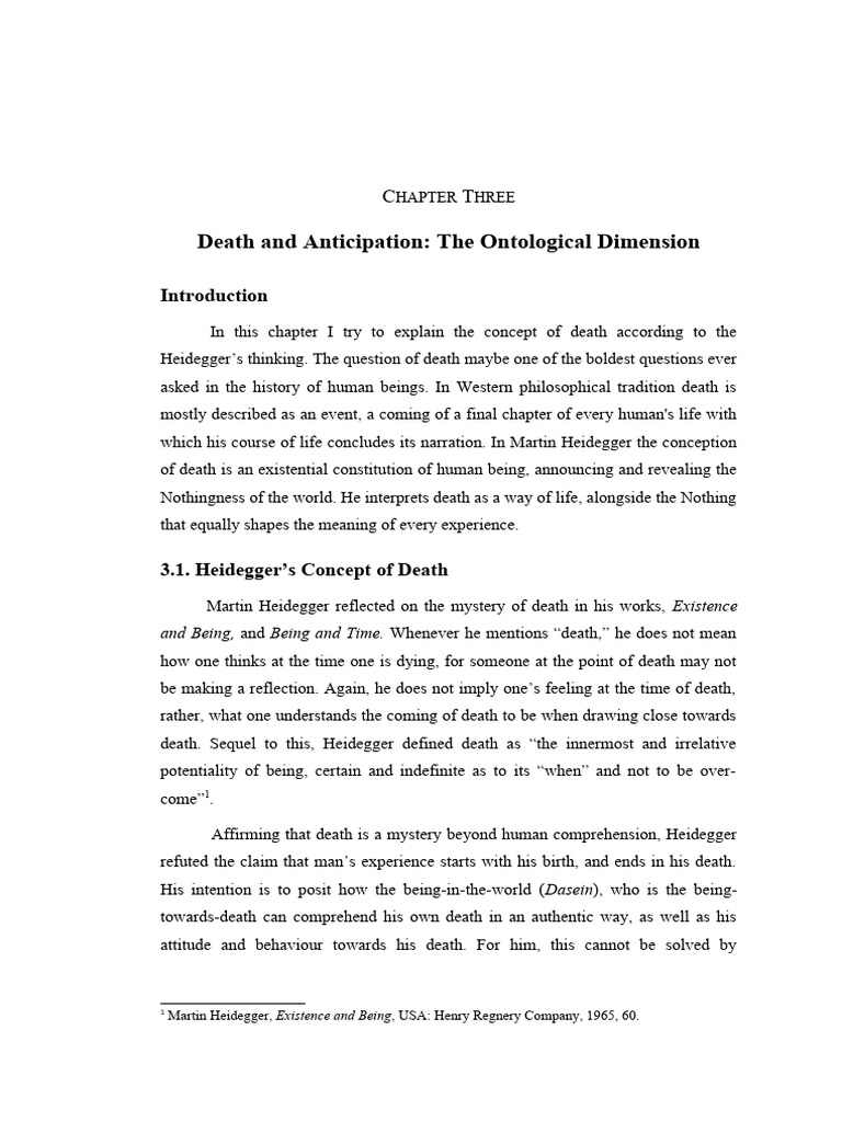 Death and Anticipation The Ontological Dimension | Download Free PDF ...