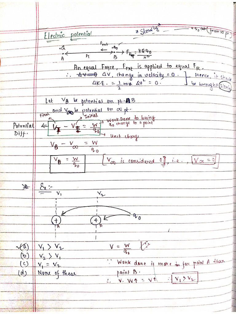 Electrostatic Potential And Capacitance Pdf
