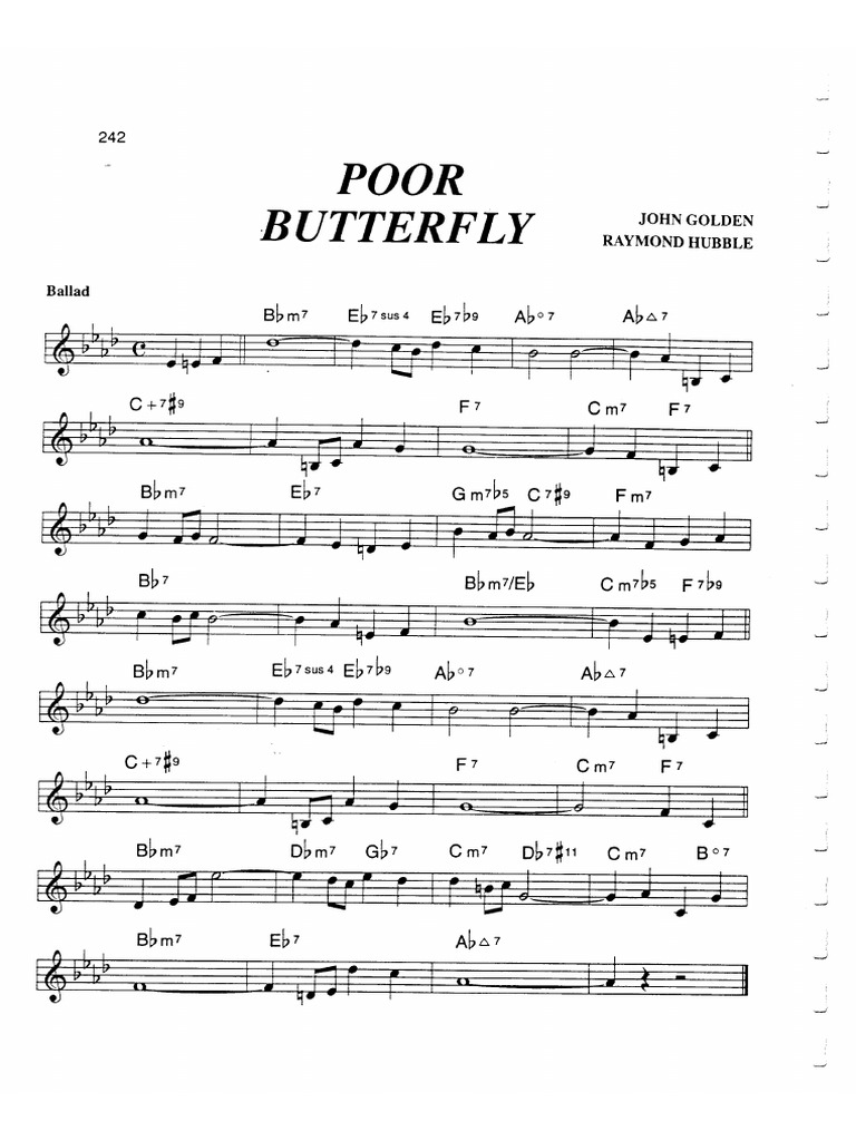 Poor Butterfly | PDF