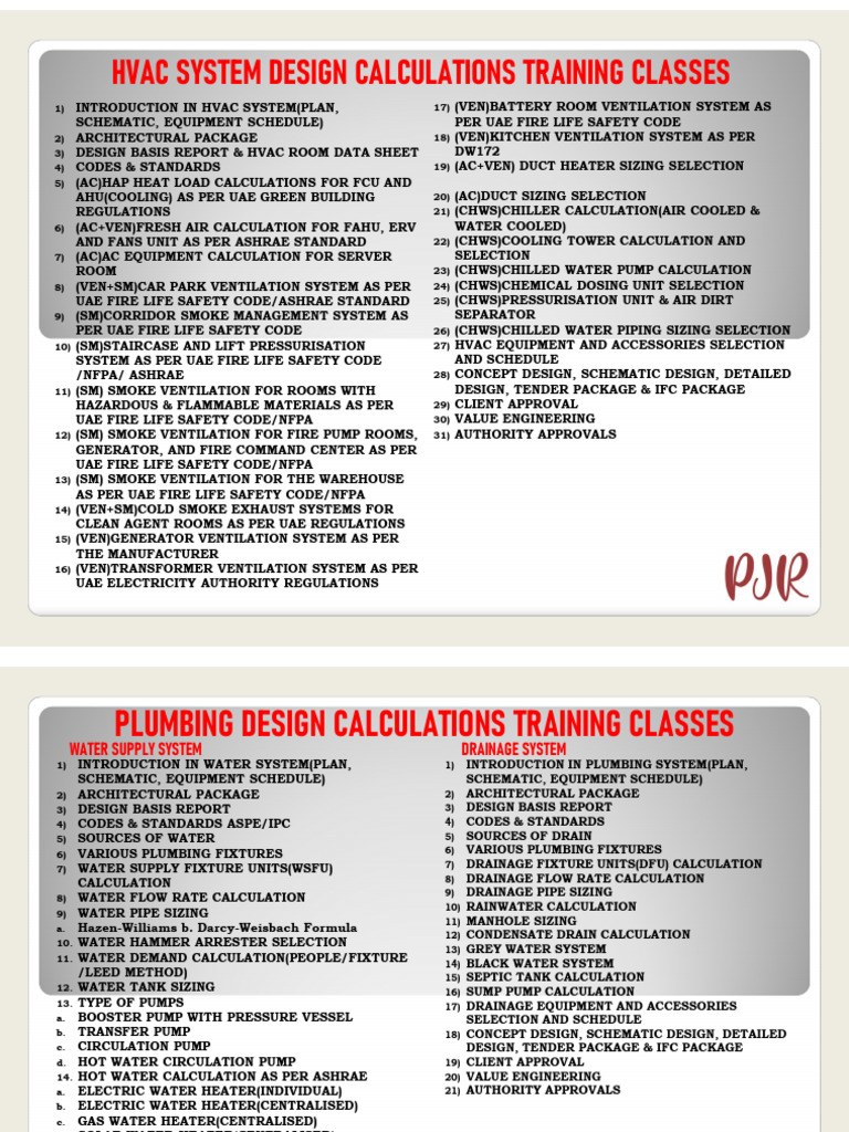 Training Mep System Design Calculation June2024 17 240618 072204 | PDF ...