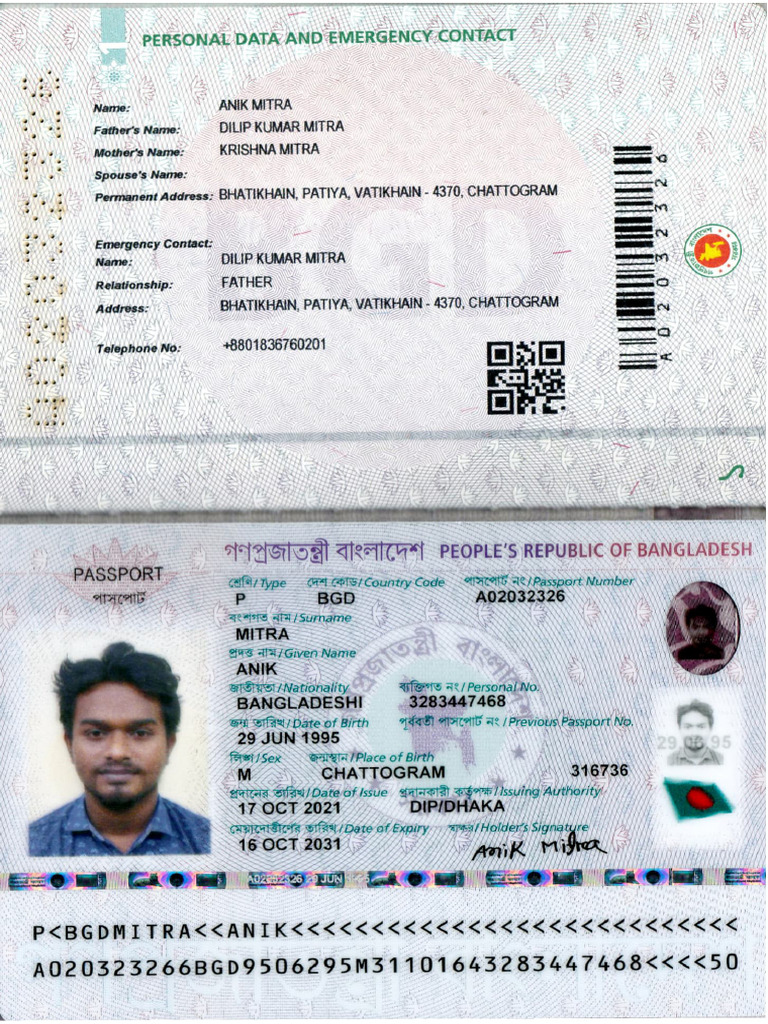 Anik Mitra-Passport | PDF