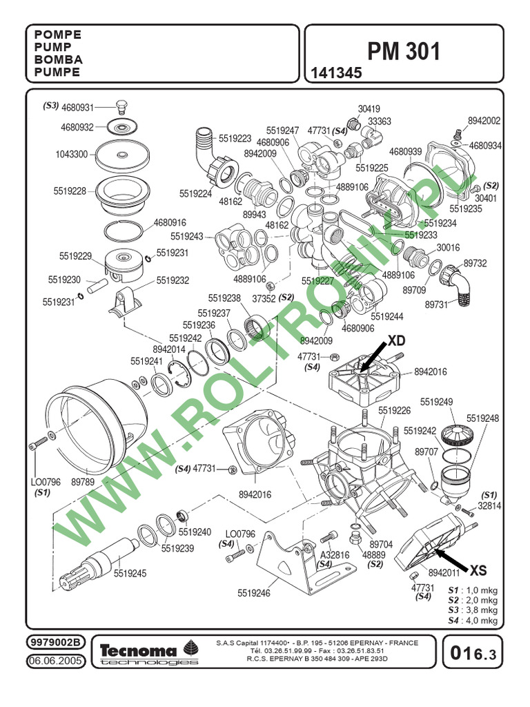 Tecnoma pm301 | PDF
