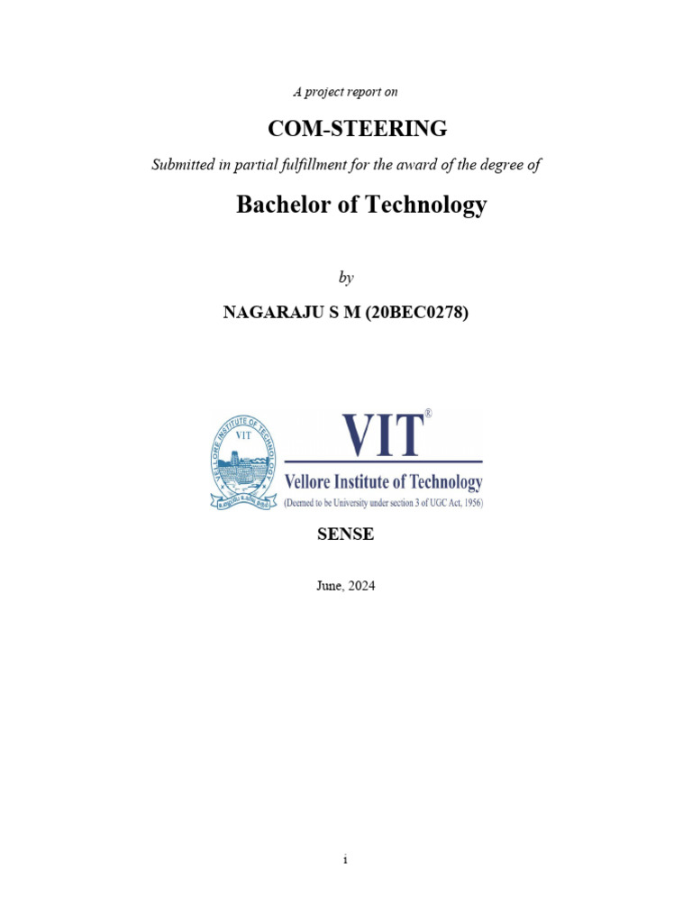 VIT Thesis | Download Free PDF | Steering | Wireless Ad Hoc Network