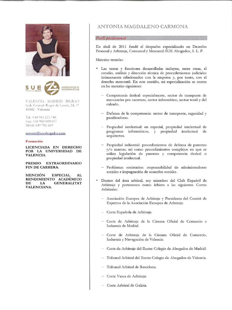 CV Antonia Magdaleno Carmona | PDF