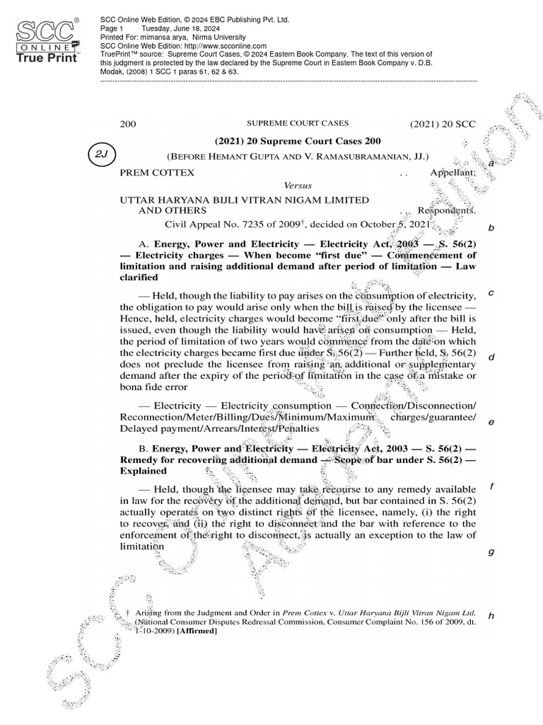 TP 2021 20 SCC 200 209 22bal097 Nirmauniacin 20240618 004113 1 10 | PDF | Justice | Crime & Violence