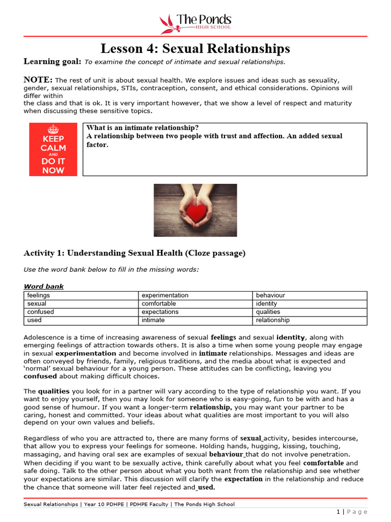 Lesson 4 - 1 (Repaired) | Download Free PDF | Intimate Relationships ...