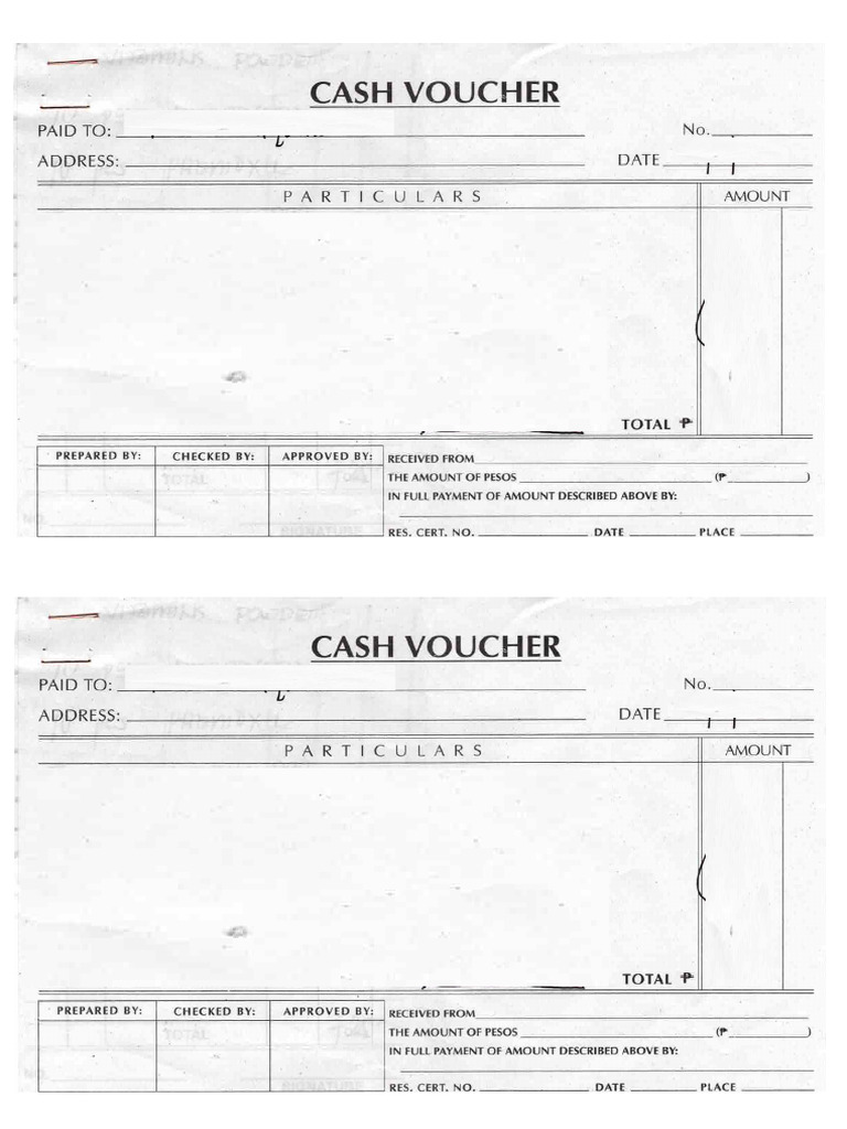 Cash Voucher | PDF