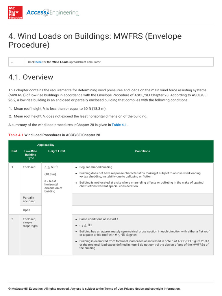 4 - Wind Loads On Buildings Mwfrs Envelope Procedure | PDF | Wound