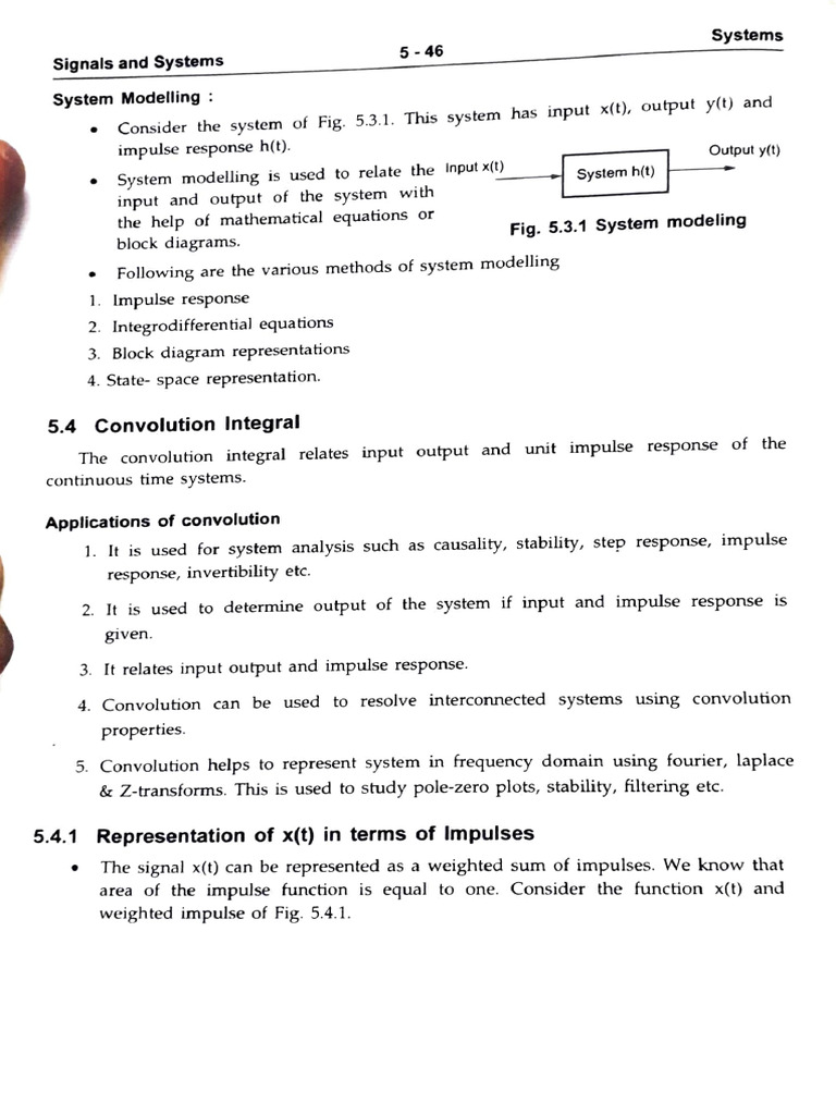 Convolution Integral Notes | PDF | Electrical Engineering | Signal ...