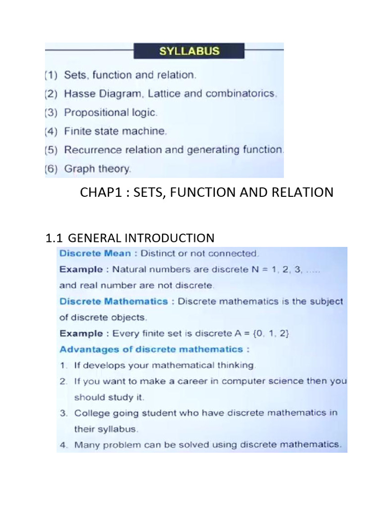 Discrete Math CHAP 1 | PDF | Teaching Methods & Materials