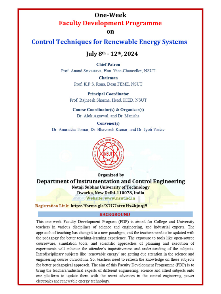 FDP Control Techniques For Renewable Energy Systems | PDF | Renewable ... FDP Control Techniques For Renewable Energy Systems | PDF | Renewable ...