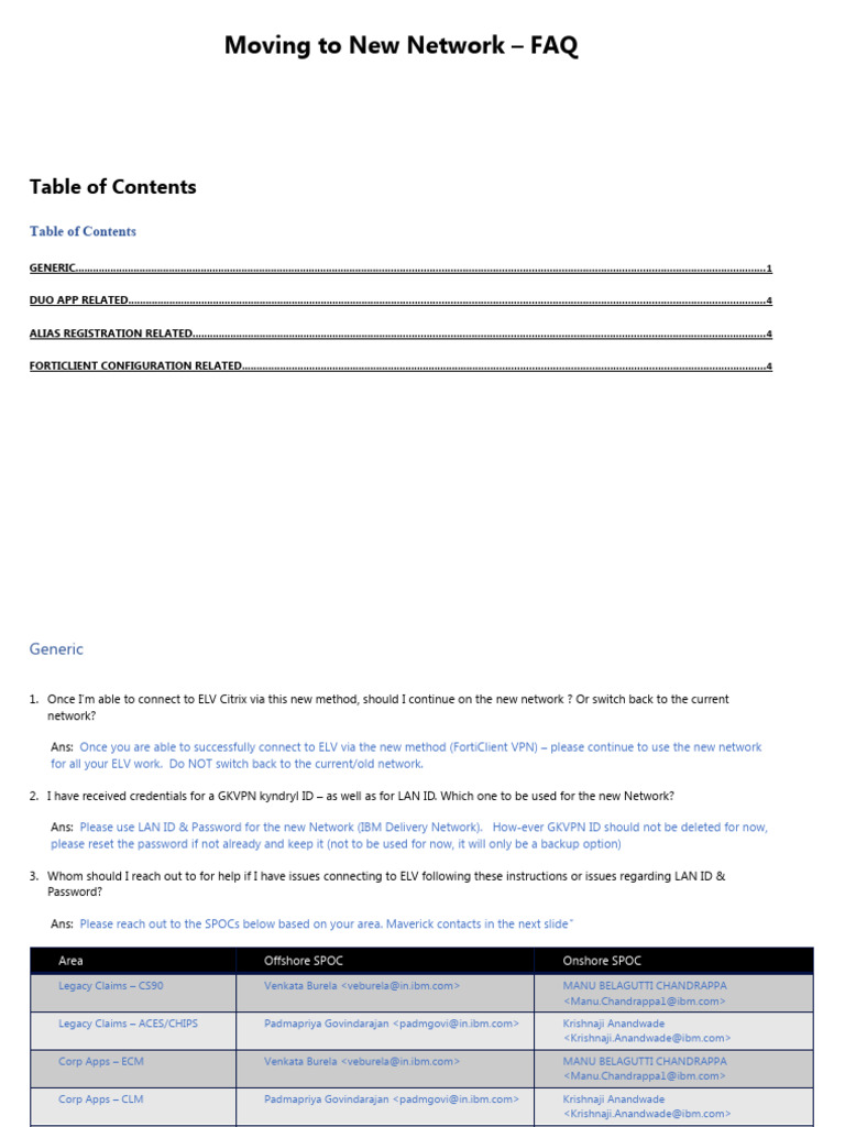 FAQ - Moving to New Network - ElevanceHealth | PDF | Virtual Private Network | Computer Network