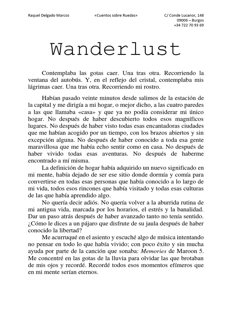 Wanderlust | PDF