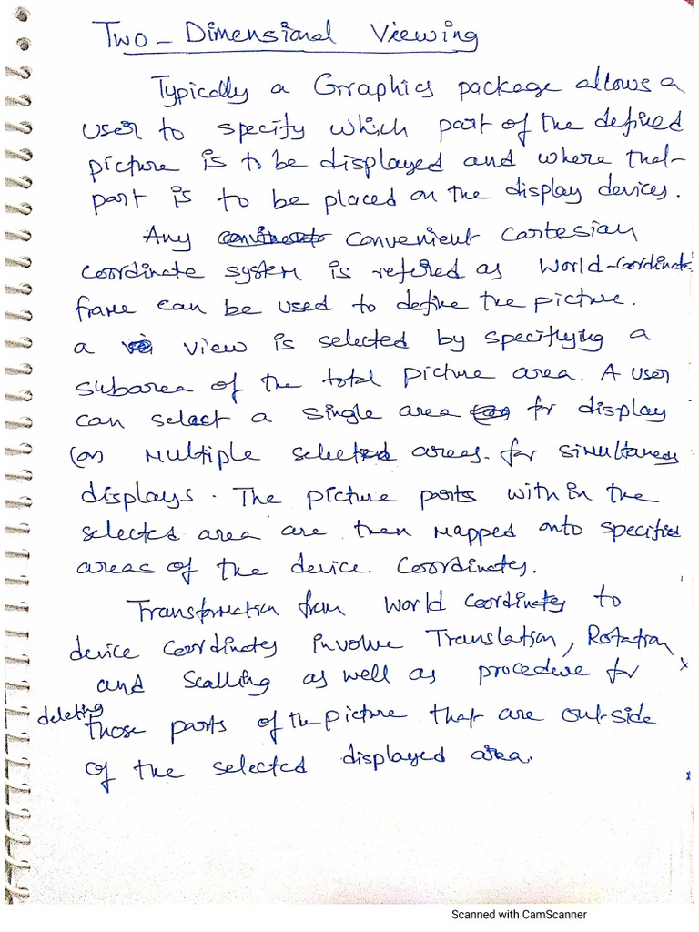 CG 2D Viewing New | PDF