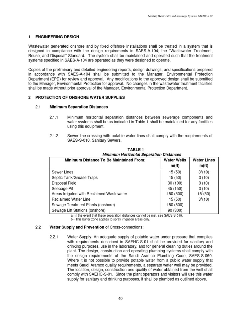 STP Requirements As Per SAEHC | PDF | Sewage Treatment | Septic Tank