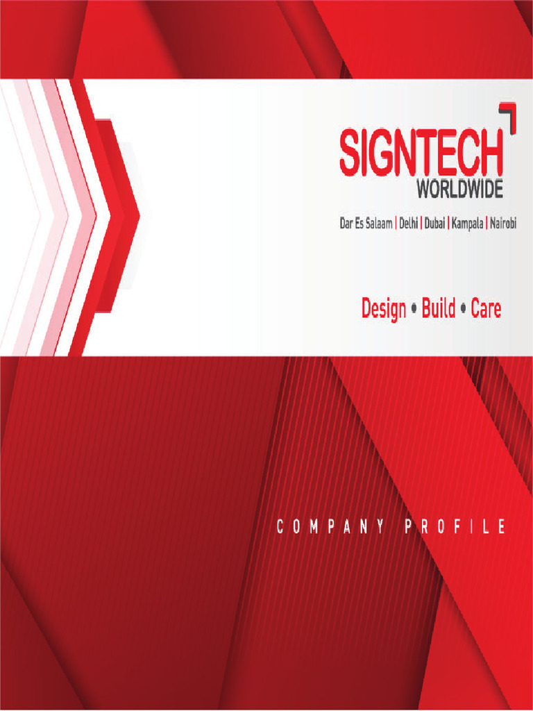 SIGNTECH Signage Design Consultancy Profile | PDF | Brand | Typefaces