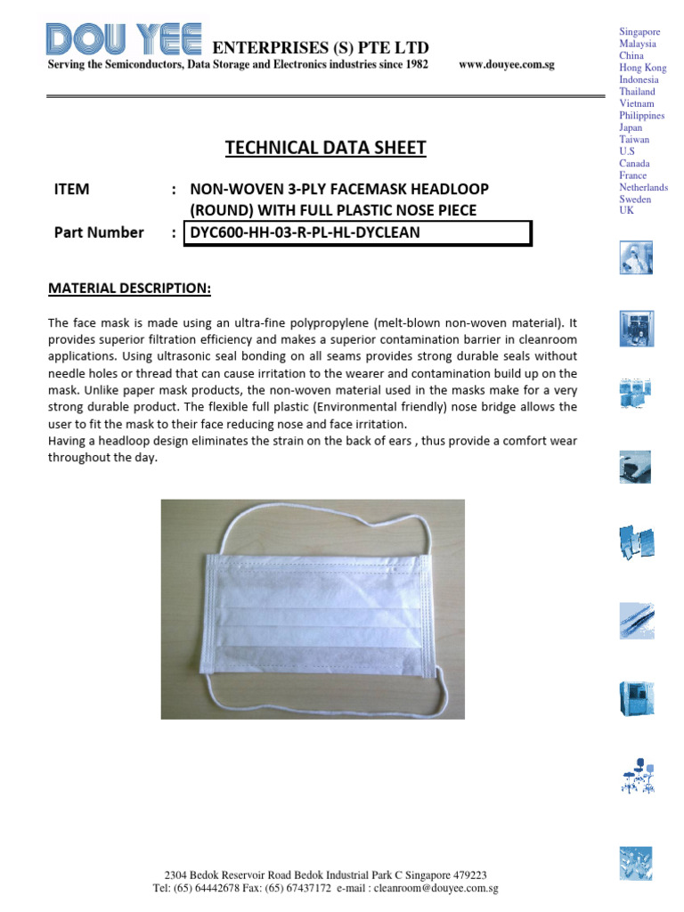 Dyc600 HH 03 R PL HL Dyclean | PDF | Nonwoven Fabric | Materials