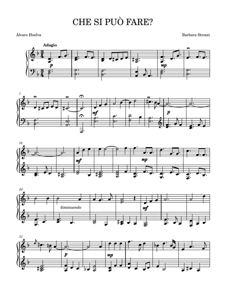 Che Si Pu Fare Barbara Strozzi CHE SI PU FARE | PDF