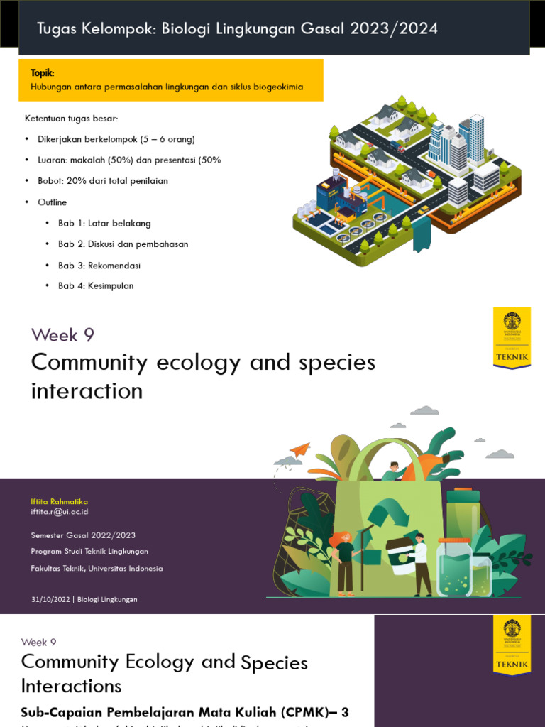 W09 Â Community Ecology and Species Interactions IR 2023 | PDF