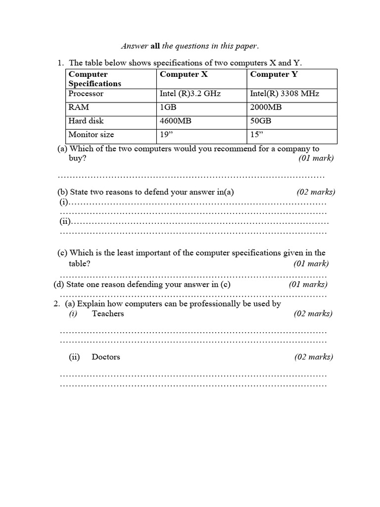 Past Papers | Download Free PDF | Computer Science | Computing Past Papers | Download Free PDF | Computer Science | Computing