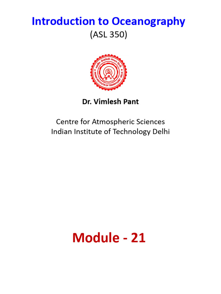 ASL350 Module21 | PDF | Physical Oceanography | Water