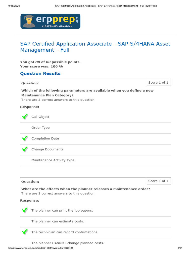 1.sap PM - Hana - 1809 | PDF | Computing | Information Technology