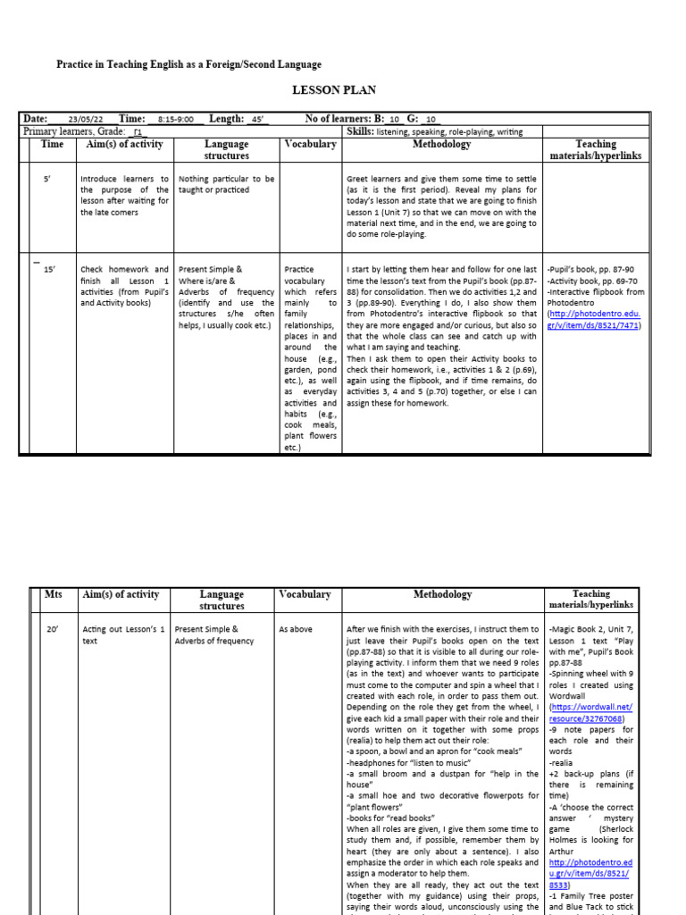 Lesson Plan 3_23-05-22 | Download Free PDF | Lesson Plan | Learning