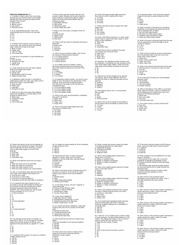 Practice Problem Set 17 Pdf