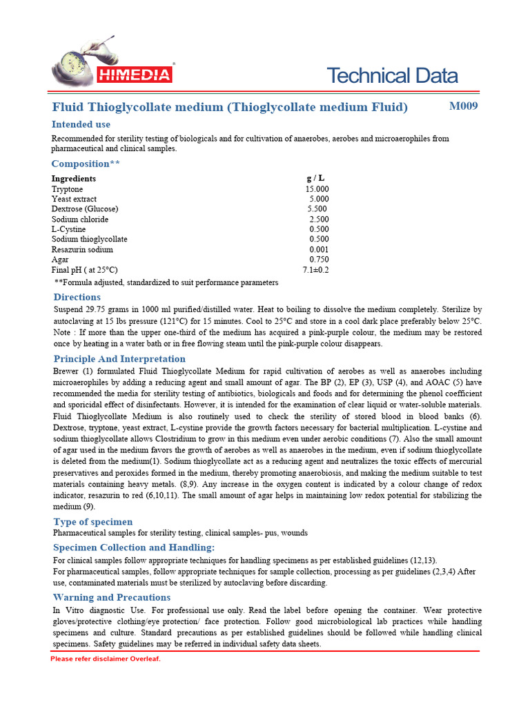 TDS_M009 | Download Free PDF | Sterilization (Microbiology) | Sodium
