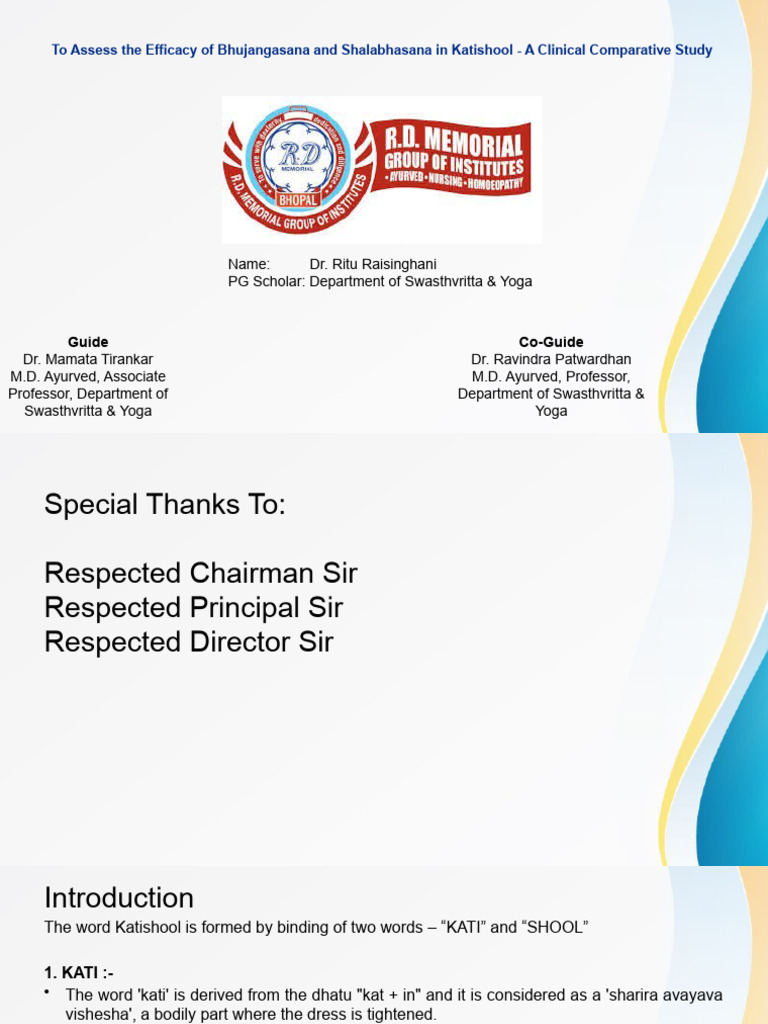 Ritu Final | PDF | Asana | Pain