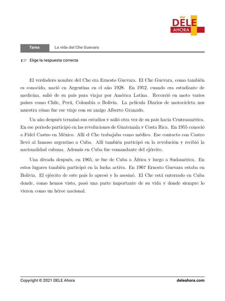 La Vida Del Che Guevara | PDF