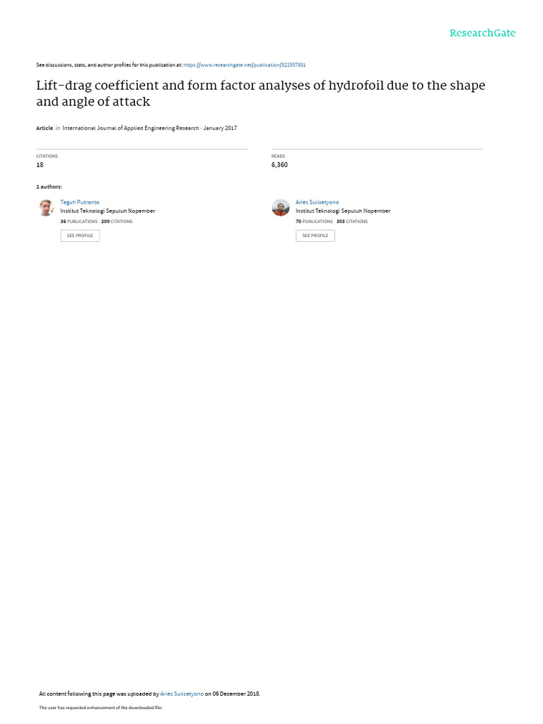 Lift-drag_coefficient_and_form_factor_analyses_of_ | PDF | Drag ...