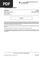 Answer Key For 2024 O Level Specimen Paper 6092 | PDF | Carbon | Carbon ...