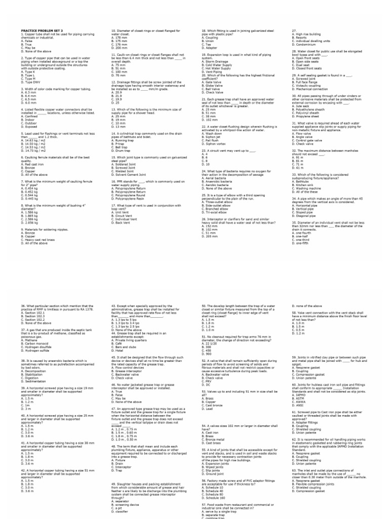 Practice Problem Set 3 | PDF