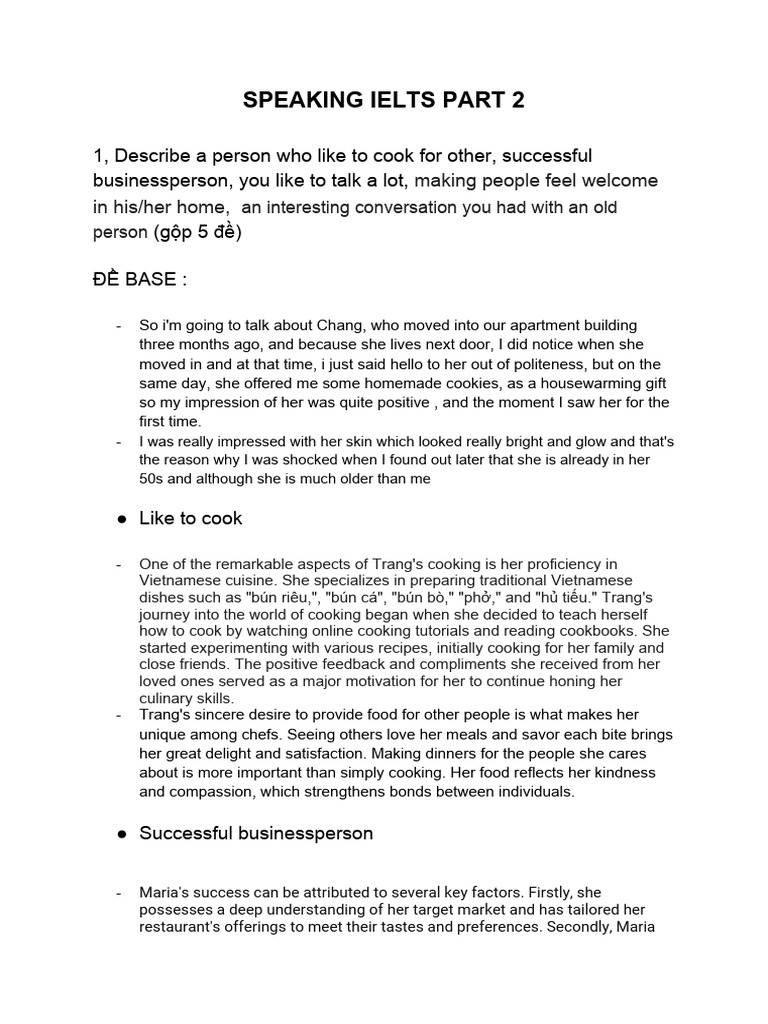 Part 2 - Speaking - 2024 | PDF | Physics | Thought