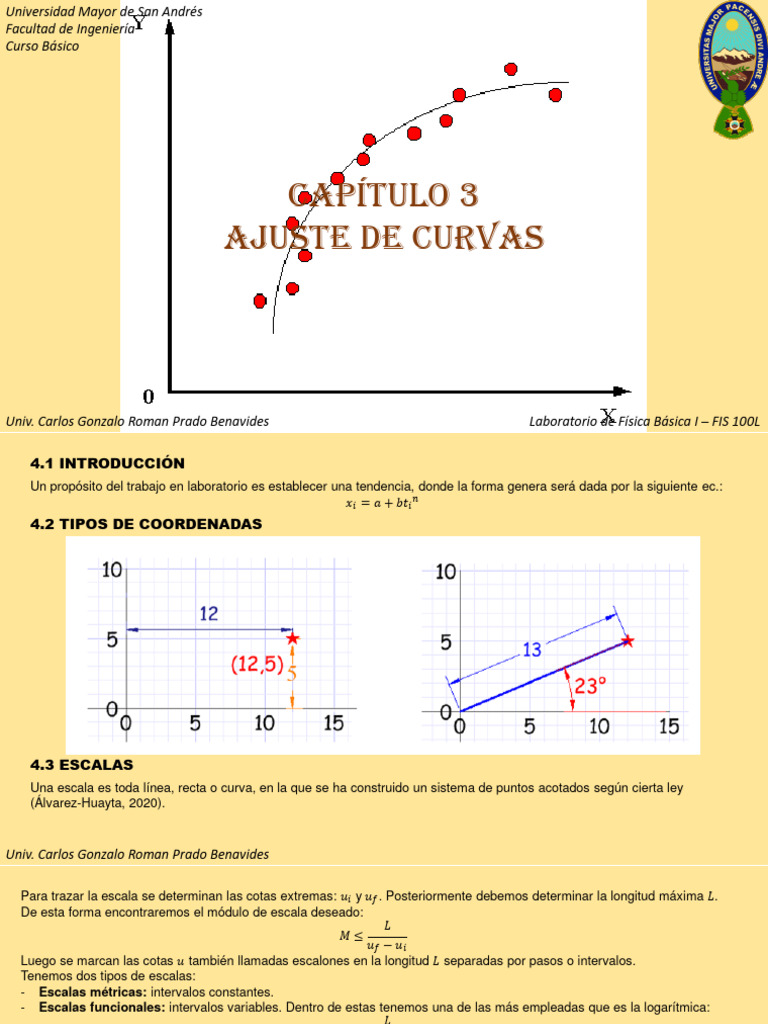 Clase 3 Ajuste de Curvas | PDF | Mínimos cuadrados | Matemáticas