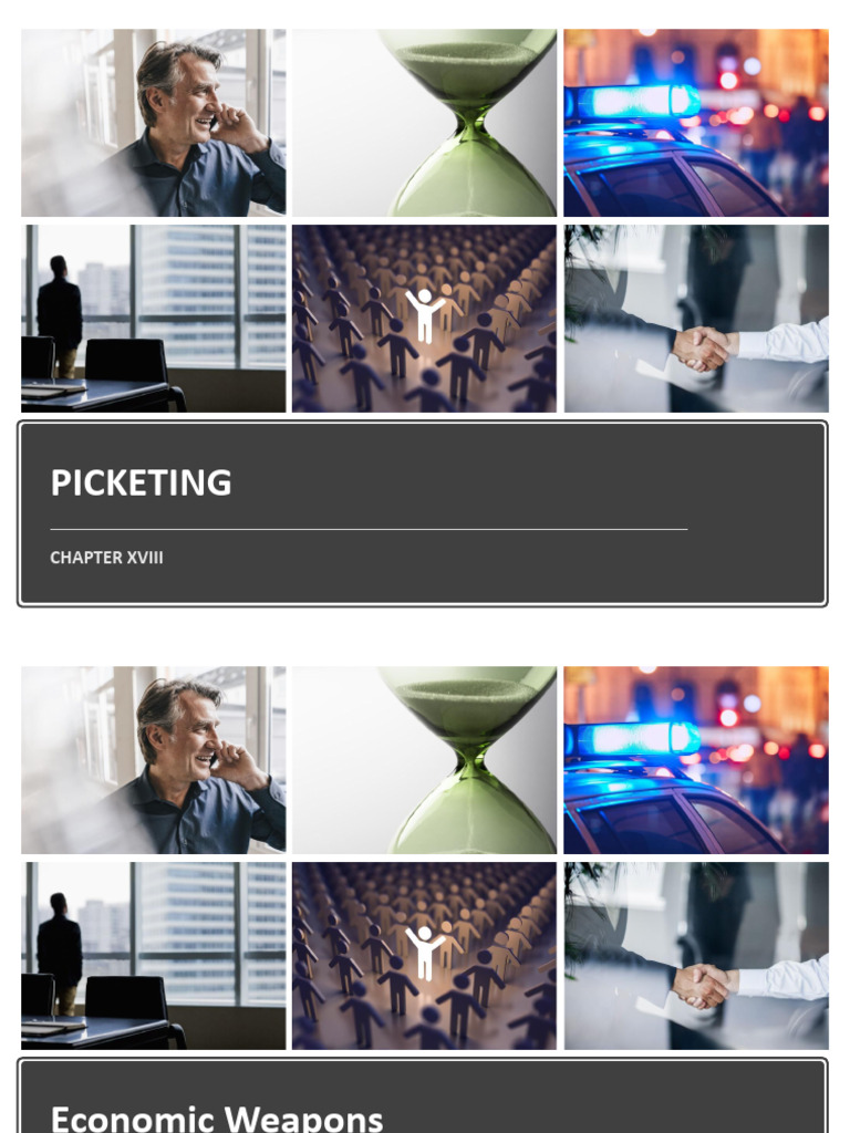 9.2 CHAPTER XVIII Picketing | PDF | Strike Action | Picketing