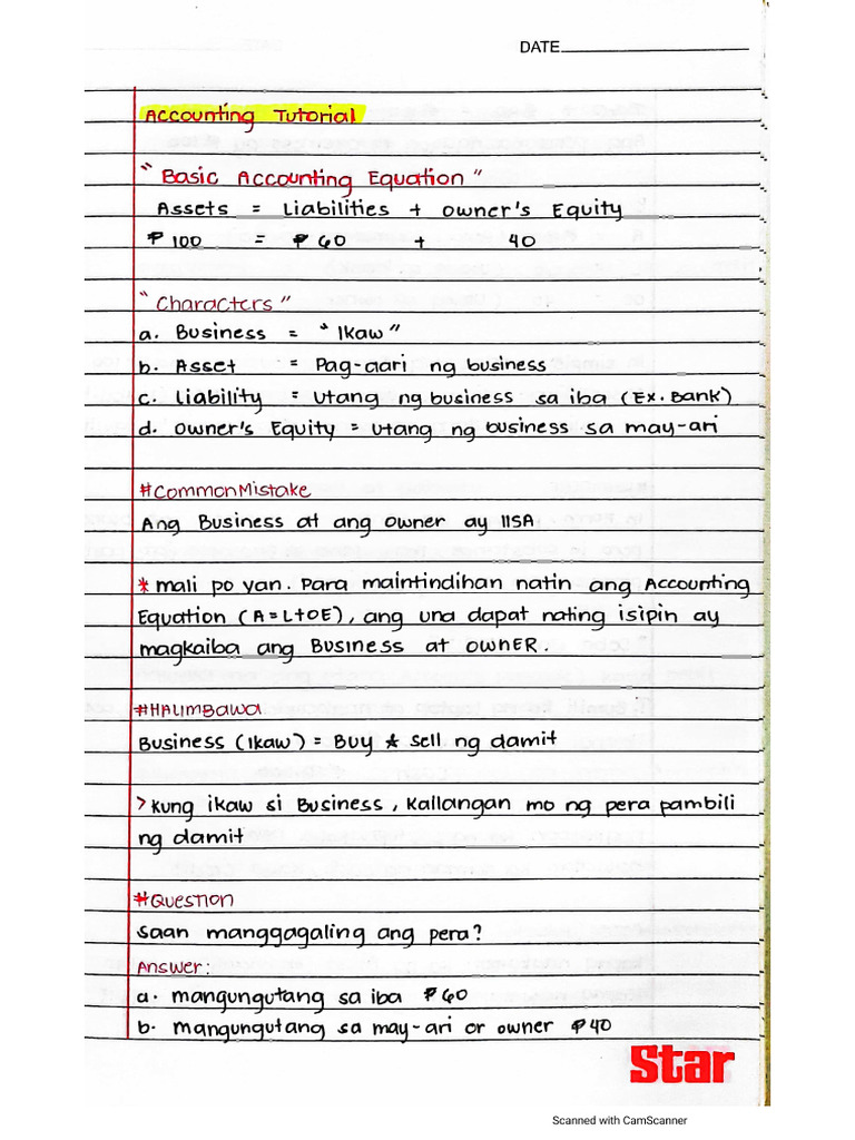 Tagalog Basic Accounting Tutorial | PDF