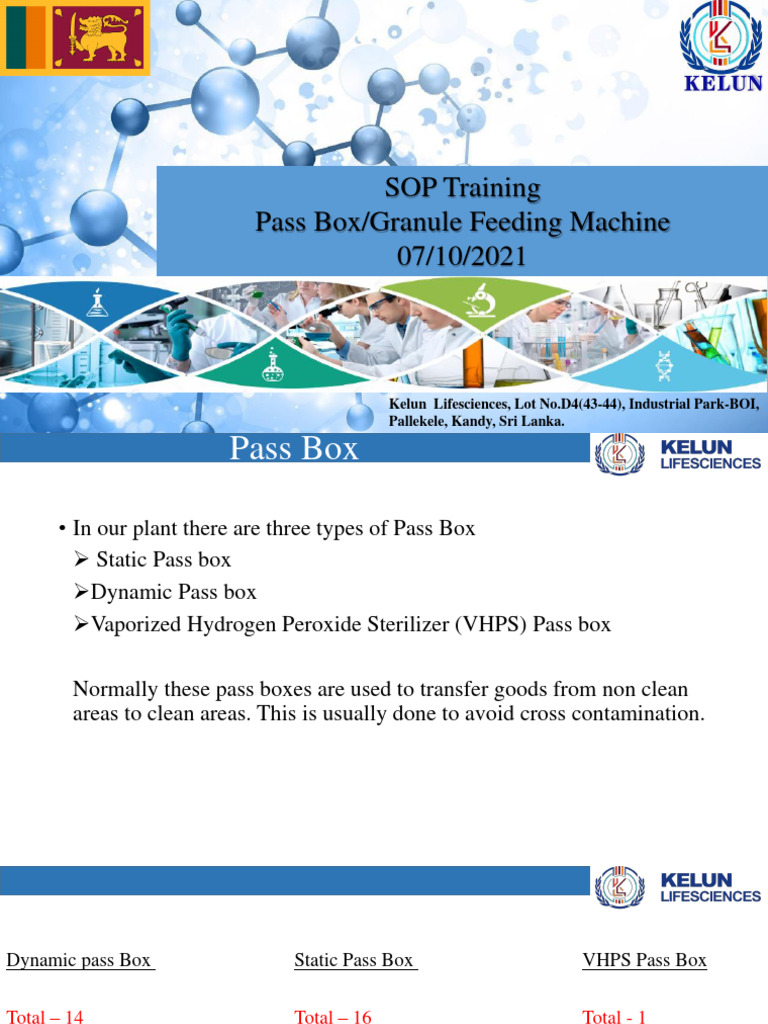SOP - Passbox Training 12-10-2021 | PDF | Technology & Engineering