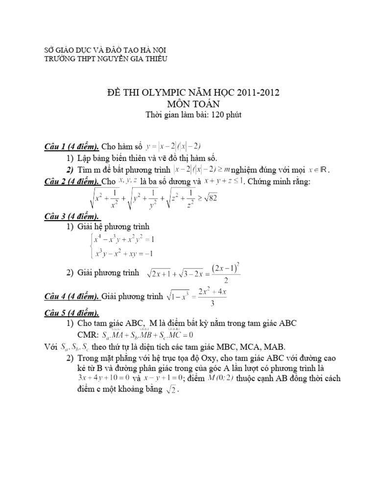 De Dapan NGT HSG Toan 10 2012 | PDF