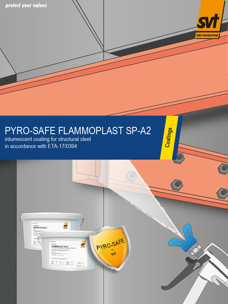 Svt Pyro Safe Flammoplast Sp a2 En | PDF | Coating | Structural Steel