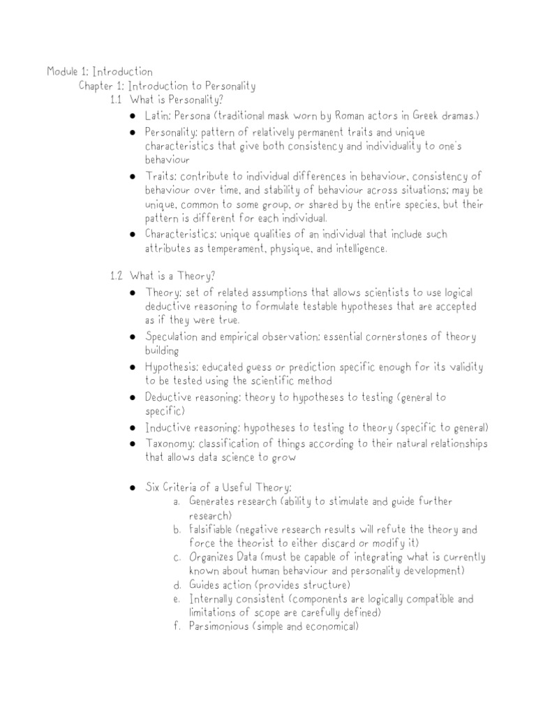 Understanding Personality Theories | PDF | Id | Psychotherapy