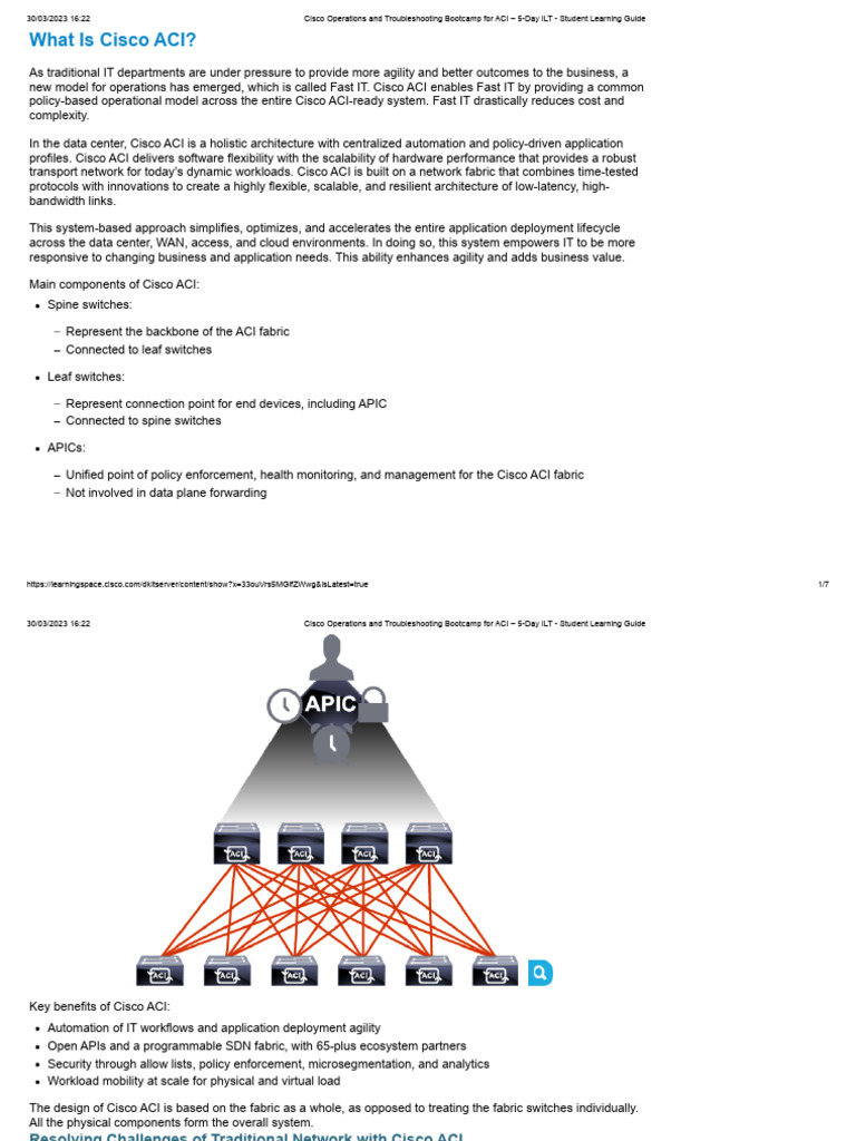 1-What Is Cisco ACI | Download Free PDF | Network Switch | Computer Network