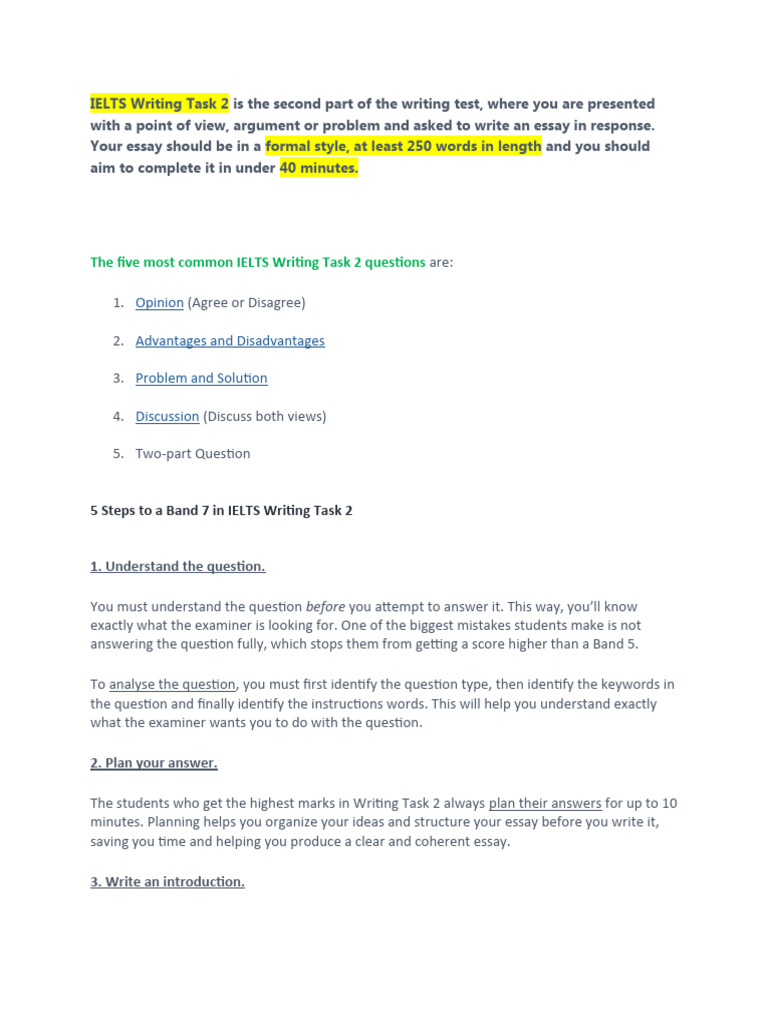 Writing Task 2 _tips_strategies | Download Free PDF | International ...