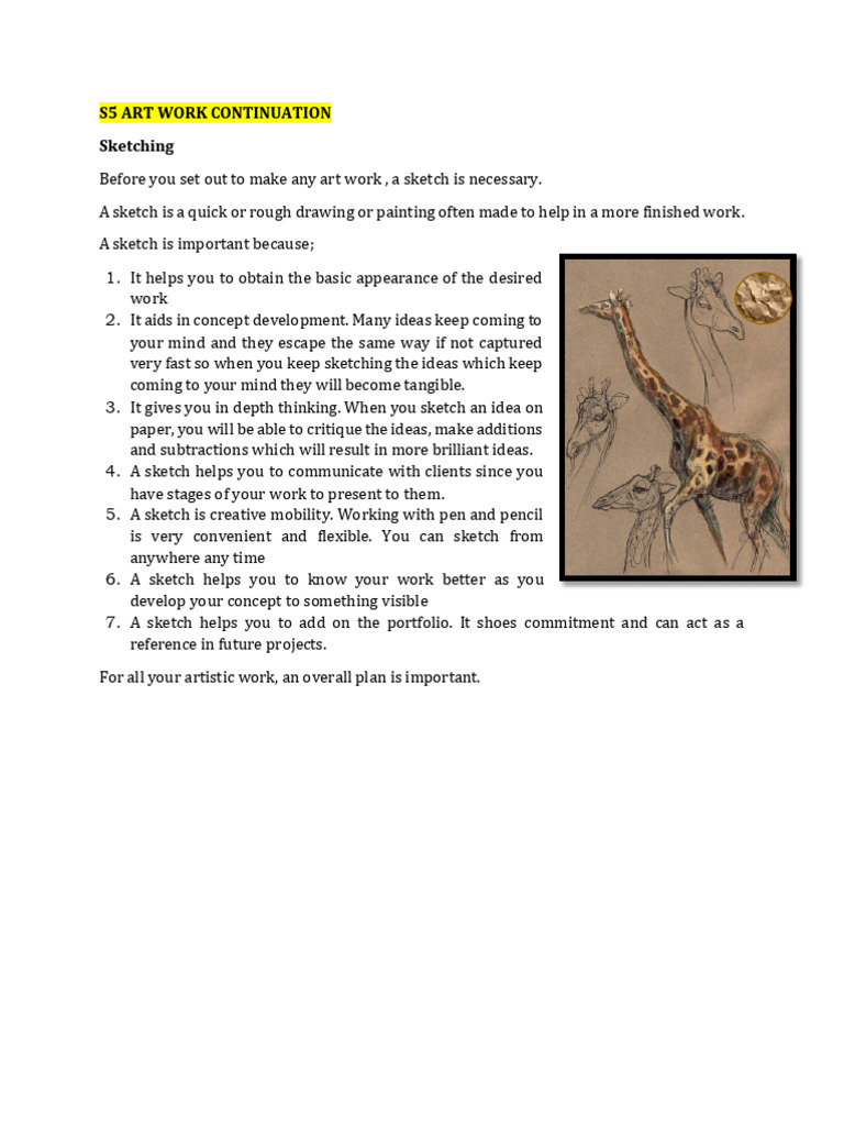 Fine Art Sketching and Collage Techniques | PDF | Collage | The Arts